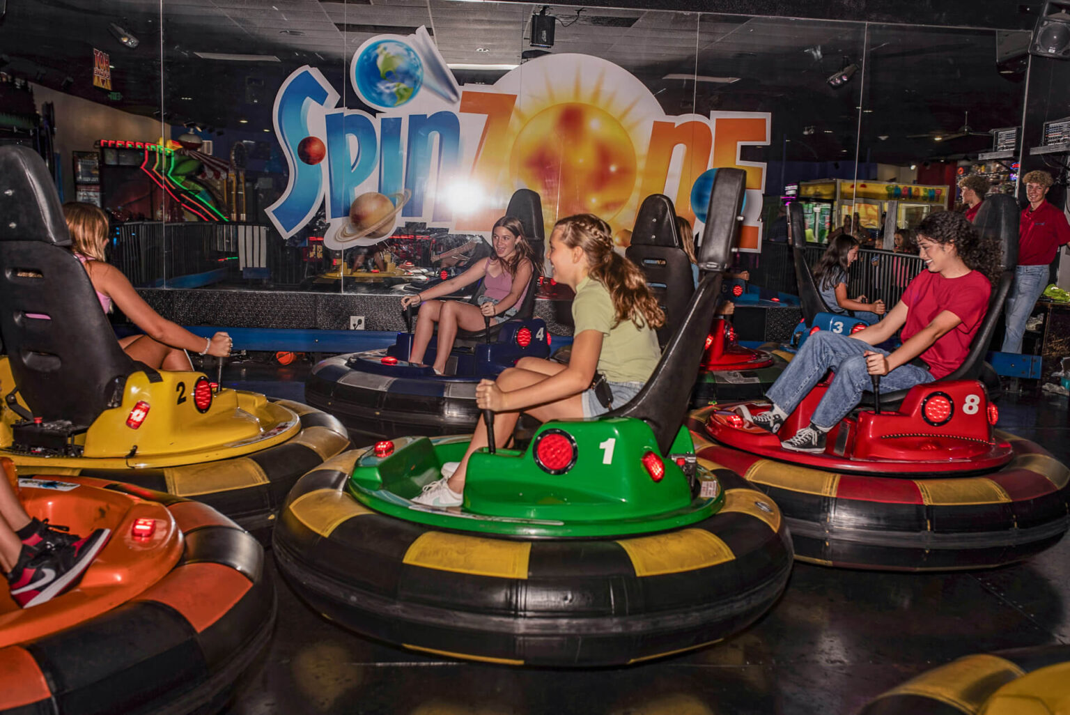 Spin Zone Bumper Cars - Modesto, CA | Boomers Park